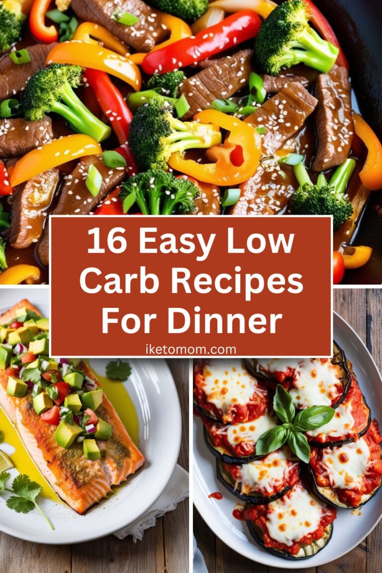 16 Easy Low Carb Recipes For Dinner - i Keto Mom [Best and Easy Low ...