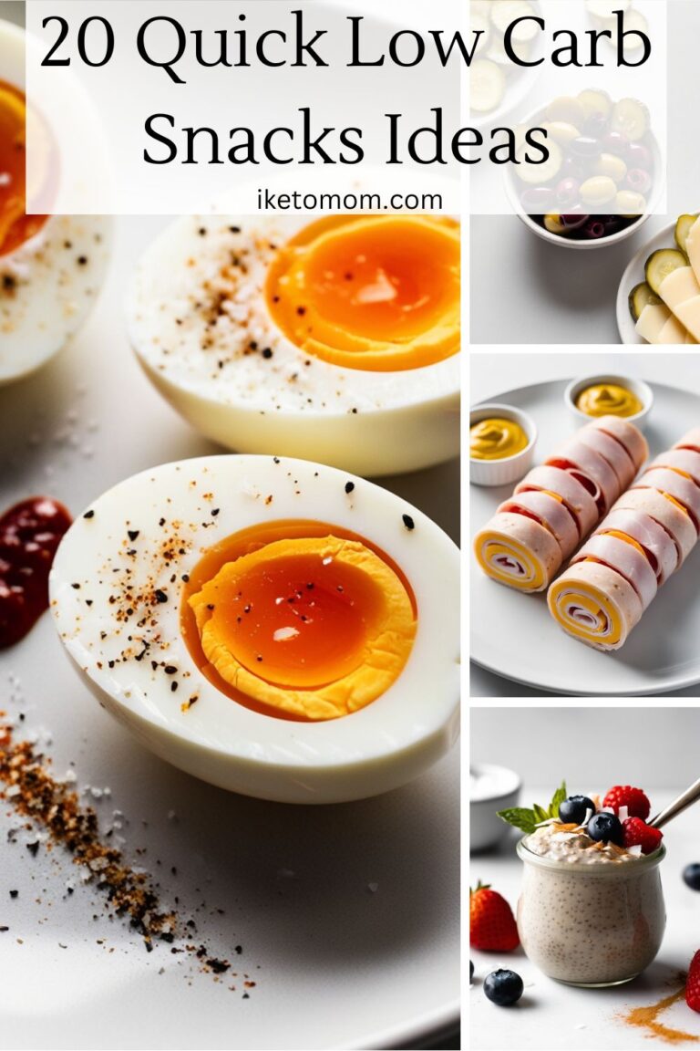 20 Quick Low Carb Snacks Ideas - i Keto Mom [Best and Easy Low Carb ...