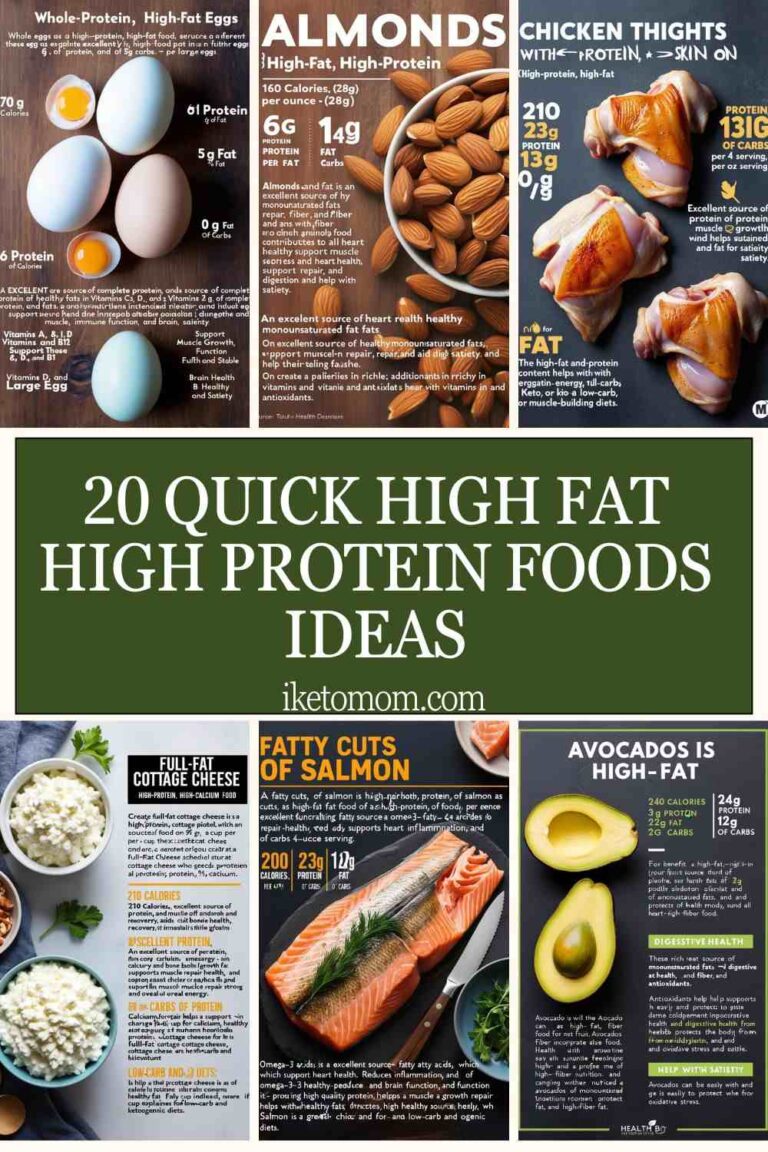 20 Quick High Fat High Protein Foods Ideas - i Keto Mom [Best and Easy ...
