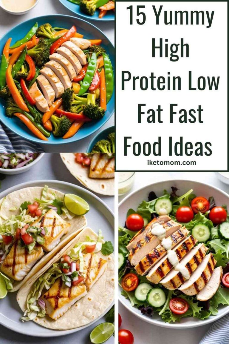 15 Yummy High Protein Low Fat Fast Food Ideas - i Keto Mom [Best and ...