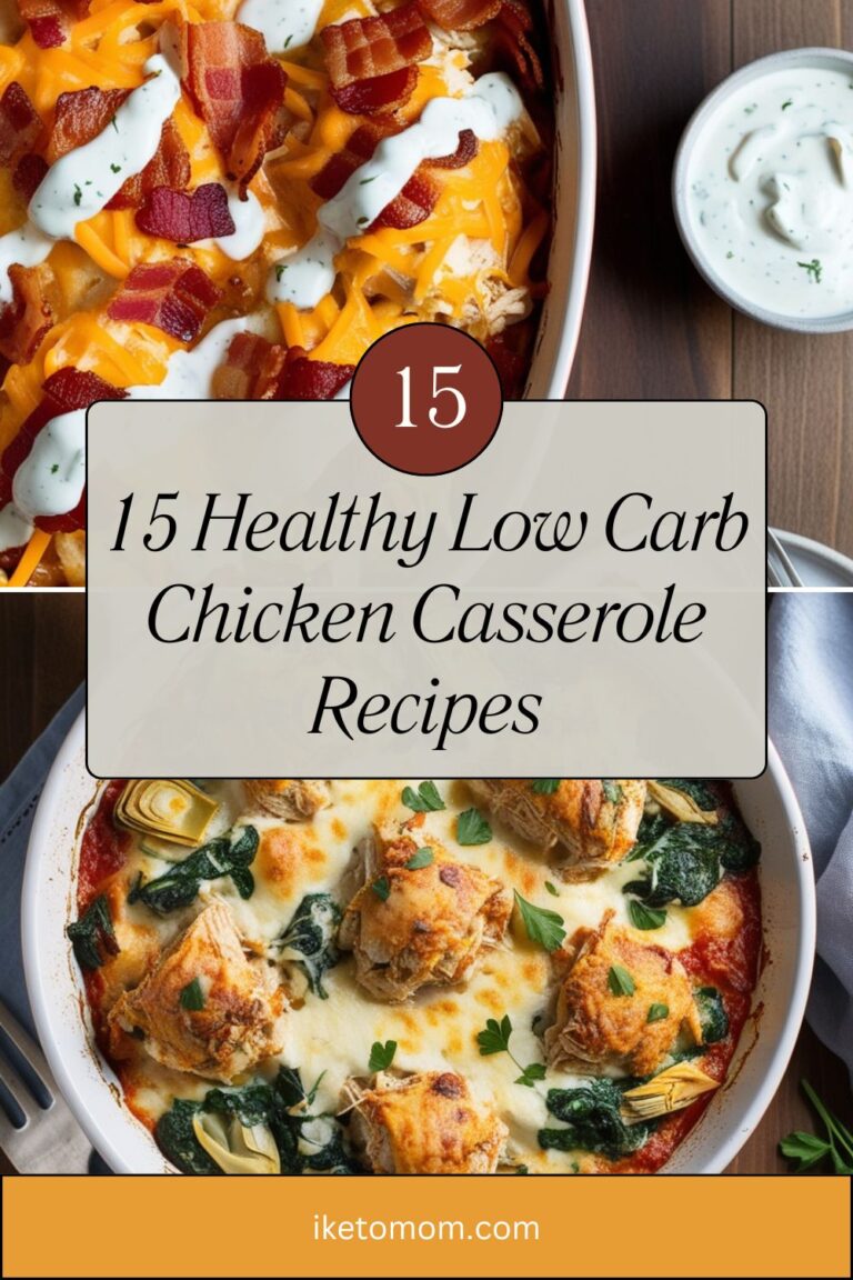 15 Healthy Low Carb Chicken Casserole Recipes - i Keto Mom [Best and ...