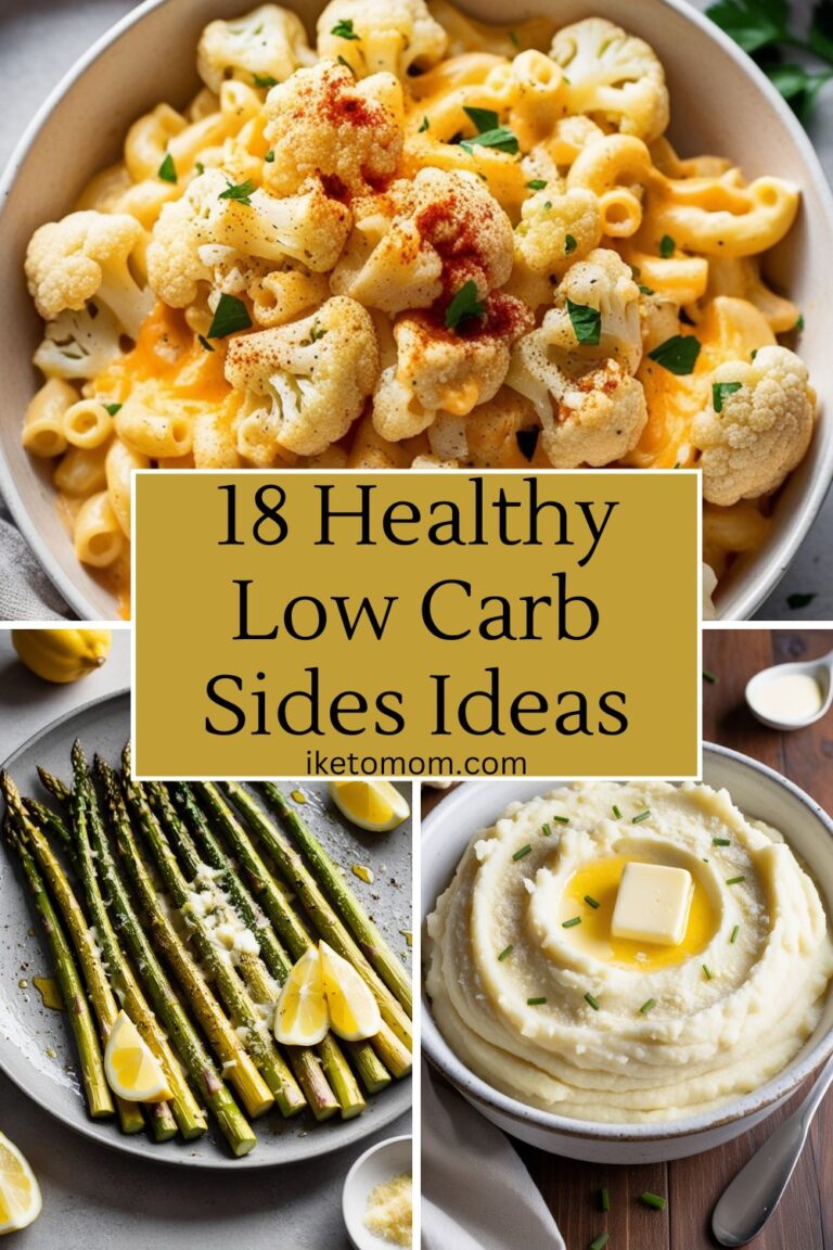18 Healthy Low Carb Sides Ideas - i Keto Mom [Best and Easy Low Carb ...