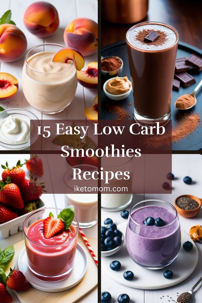 15 Easy Low Carb Smoothies Recipes - i Keto Mom [Best and Easy Low Carb ...