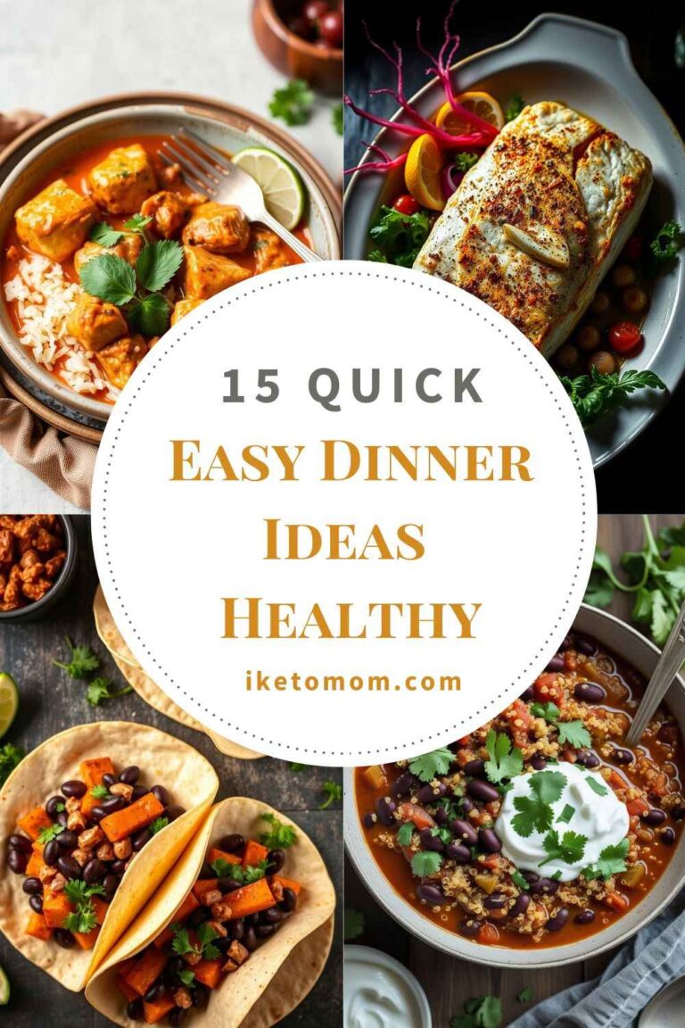 15 Quick Easy Dinner Ideas Healthy - i Keto Mom [Best and Easy Low Carb ...