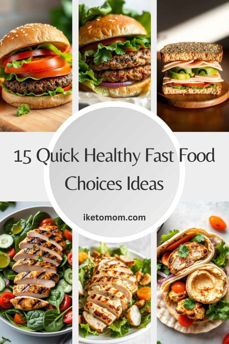 15 Quick Healthy Fast Food Choices Ideas - i Keto Mom [Best and Easy ...