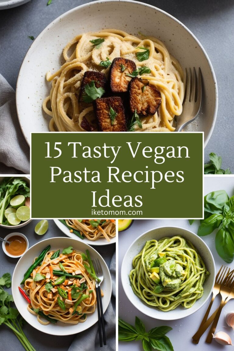 15 Tasty Vegan Pasta Recipes Ideas - i Keto Mom [Best and Easy Low Carb ...
