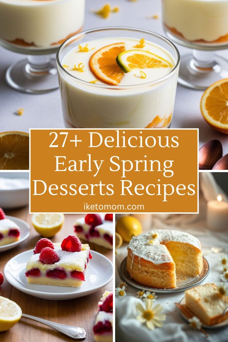 27+ Delicious Early Spring Desserts Recipes - i Keto Mom [Best and Easy ...