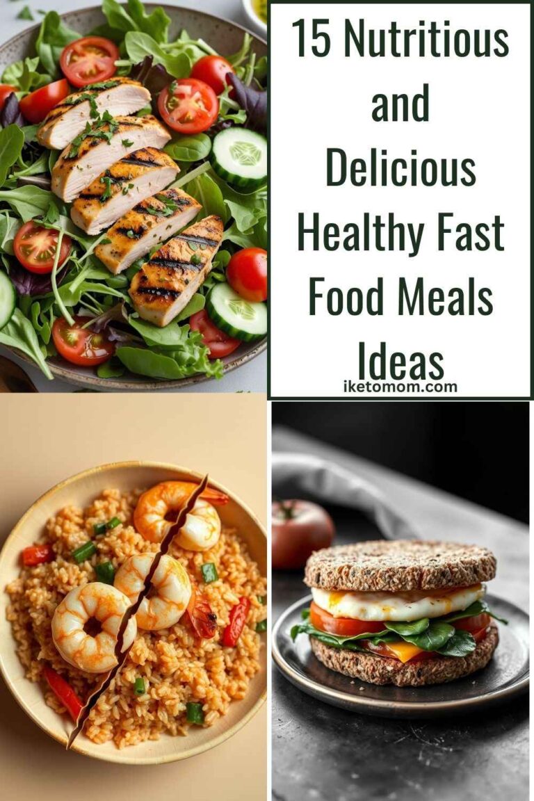 15 Nutritious and Delicious Healthy Fast Food Meals Ideas - i Keto Mom ...