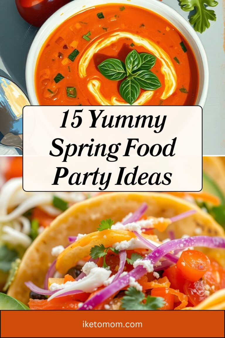 15 Yummy Spring Food Party Ideas - i Keto Mom [Best and Easy Low Carb ...