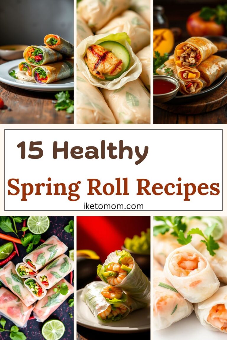 15 Healthy Spring Roll Recipes - i Keto Mom [Best and Easy Low Carb ...