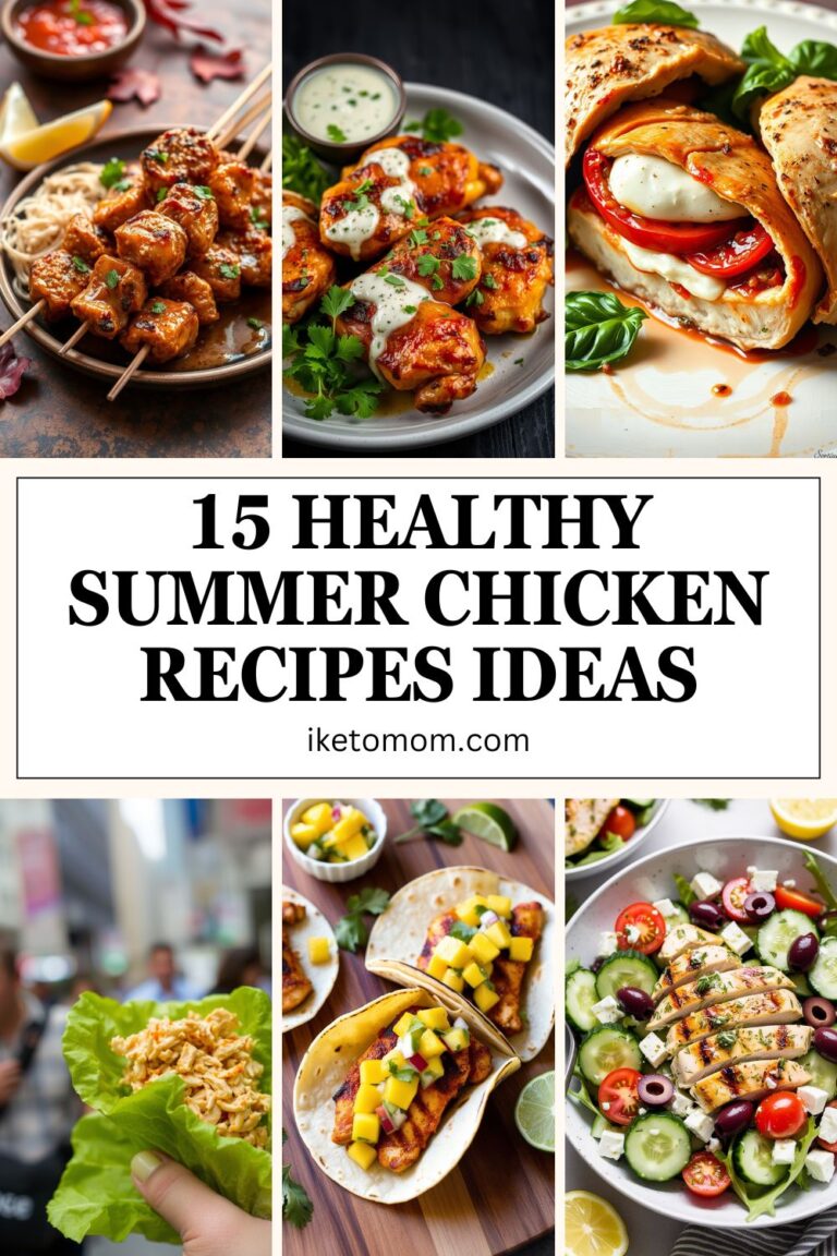 15 Healthy Summer Chicken Recipes Ideas - i Keto Mom [Best and Easy Low ...