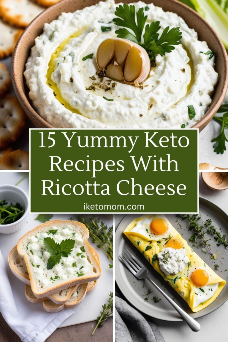 15 Yummy Keto Recipes With Ricotta Cheese - i Keto Mom [Best and Easy ...