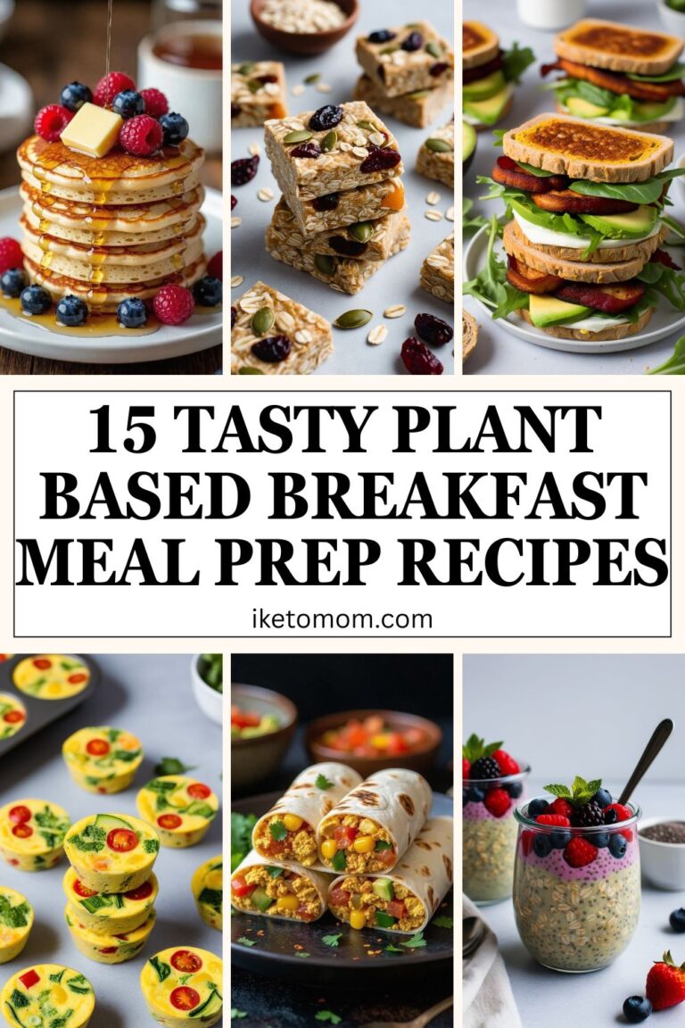 15 Tasty Plant Based Breakfast Meal Prep Recipes - i Keto Mom [Best and ...