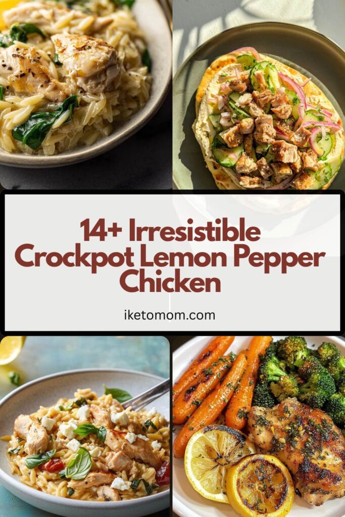 14+ Irresistible Crockpot Lemon Pepper Chicken - i Keto Mom [Best and ...